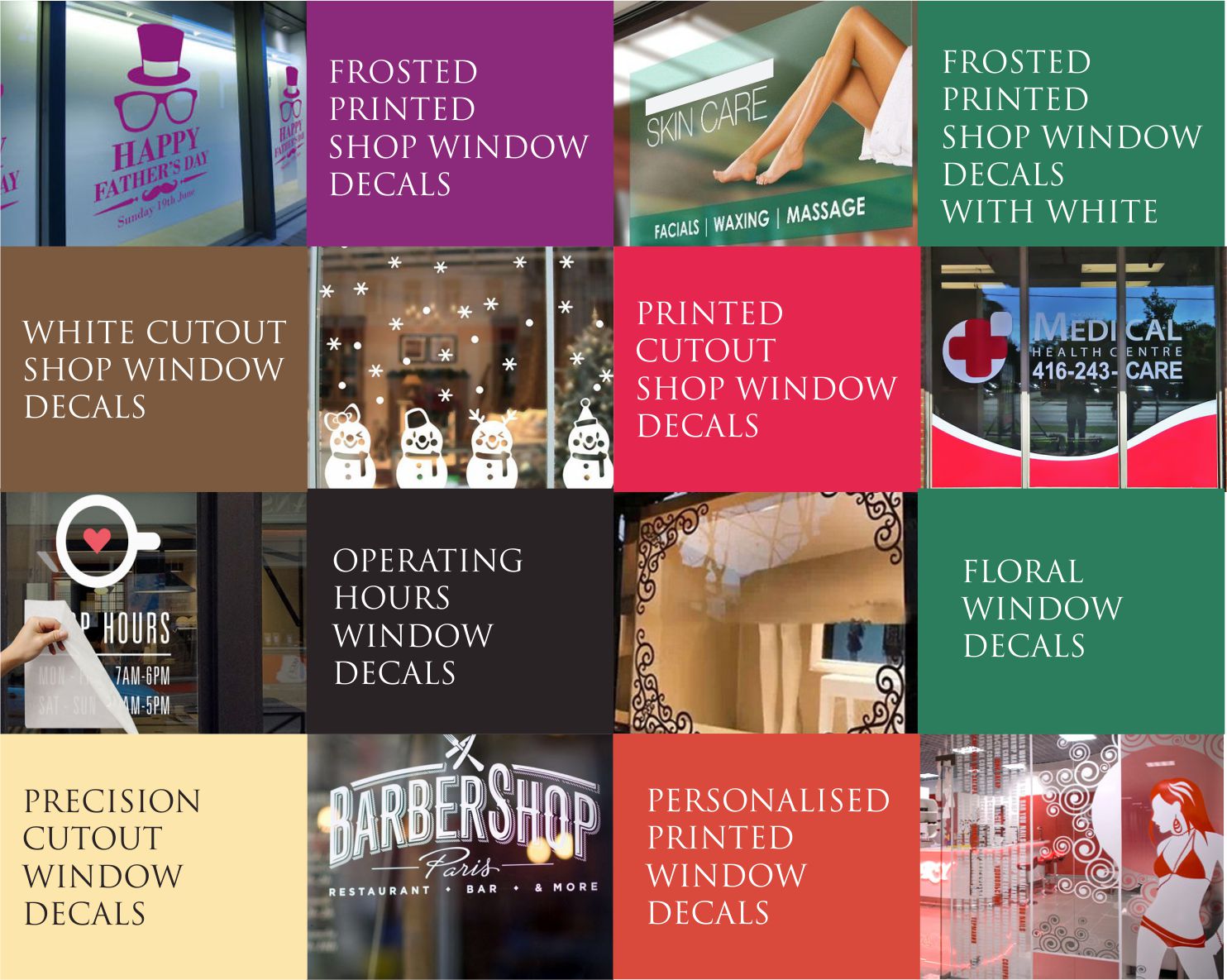 Window Sticker Frosting and Tinting Services | Professionally done